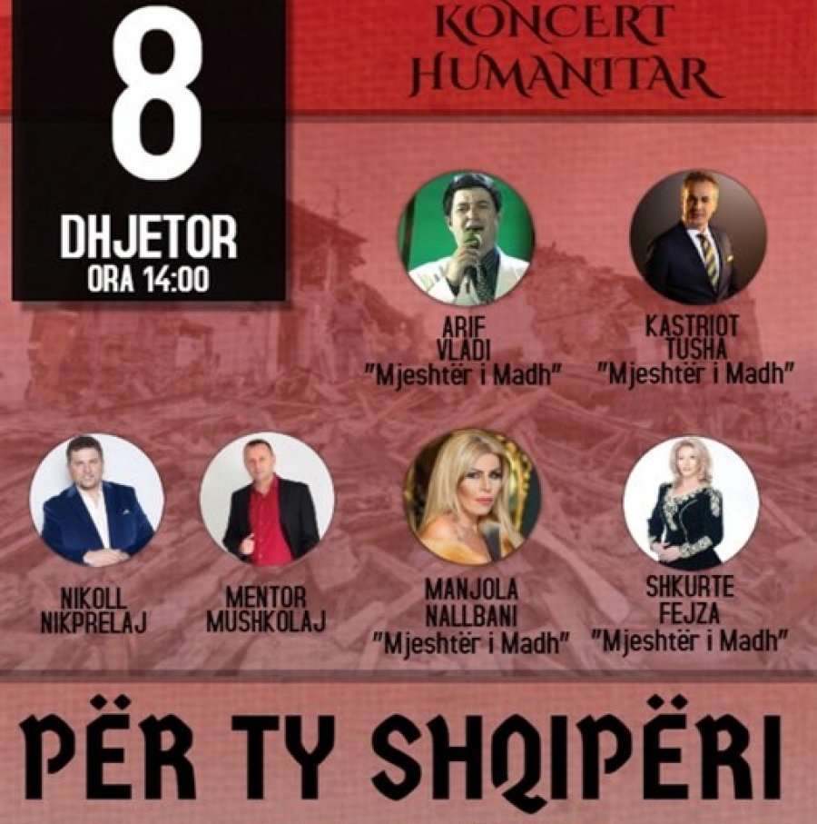 Organizohet koncert humanitar në Diasporë me artistët më të njohur shqiptarë - Lajmet e fundit ...