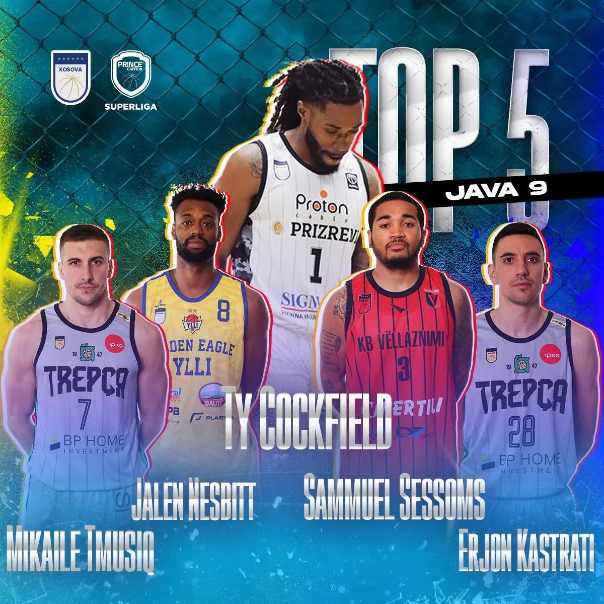 Ty Cockfield, MVP i javës së nëntë në Prince Caffe Superligë - Lajmet e ...