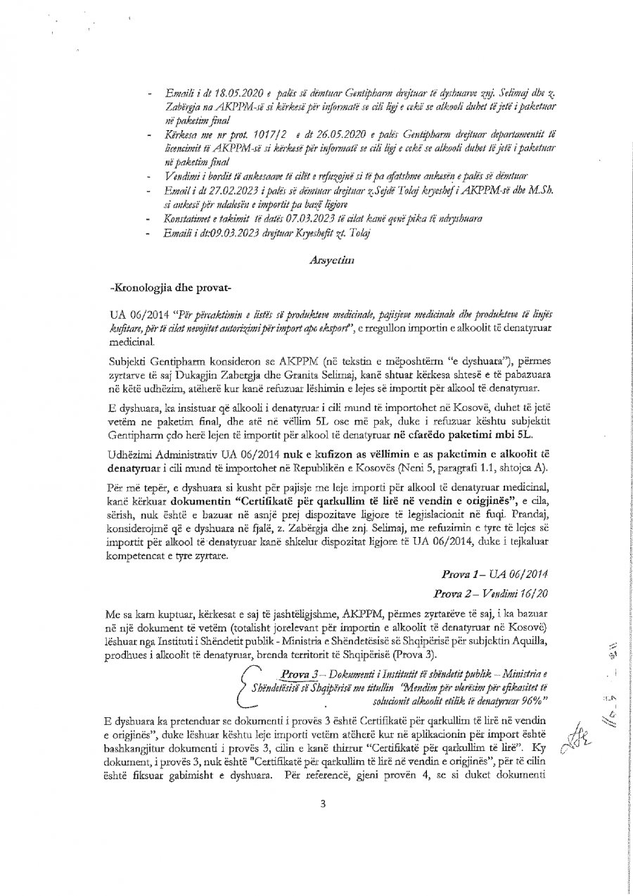 Prodhuesi vendor farmaceutik akuzon AKPPM-në se e dëmtoi për mbi 100 ...
