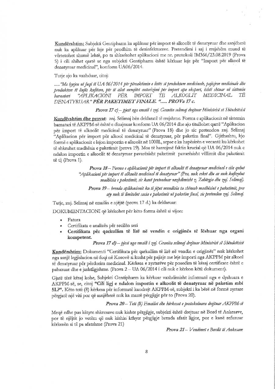 Prodhuesi vendor farmaceutik akuzon AKPPM-në se e dëmtoi për mbi 100 ...