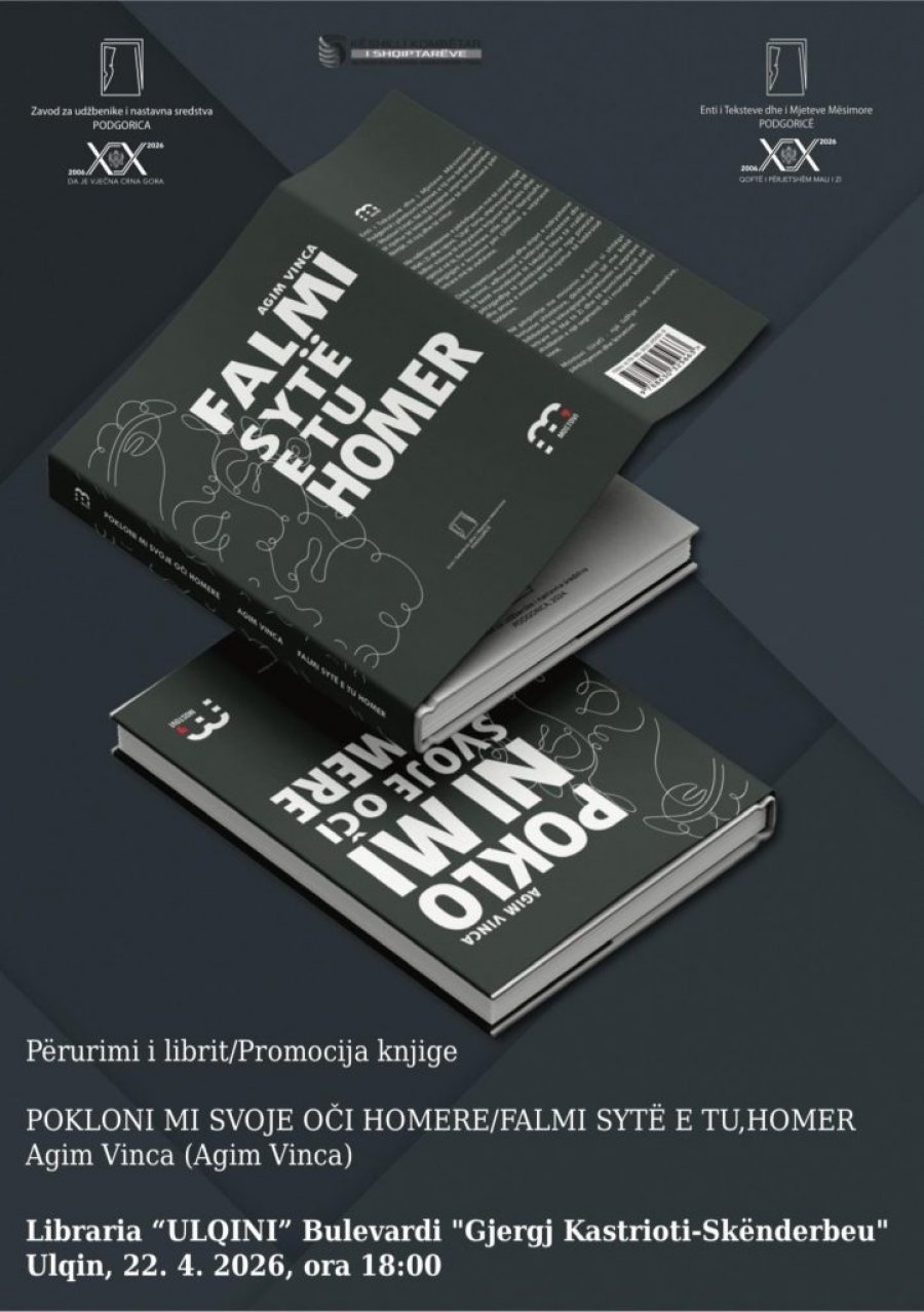 Libri i poetit të njohur Agim Vinca do të promovohet në Mal të Zi ...